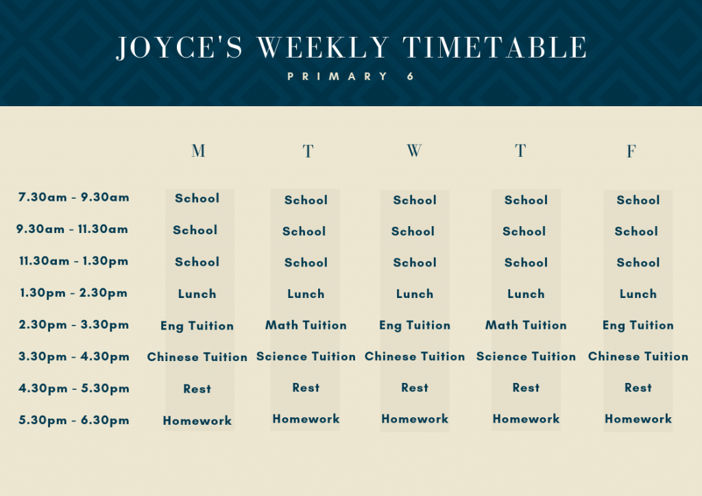 This Is What A Typical Primary School Student s Schedule Looks Like Today This Is What A Typical Primary School Student s Schedule Looks Like Today